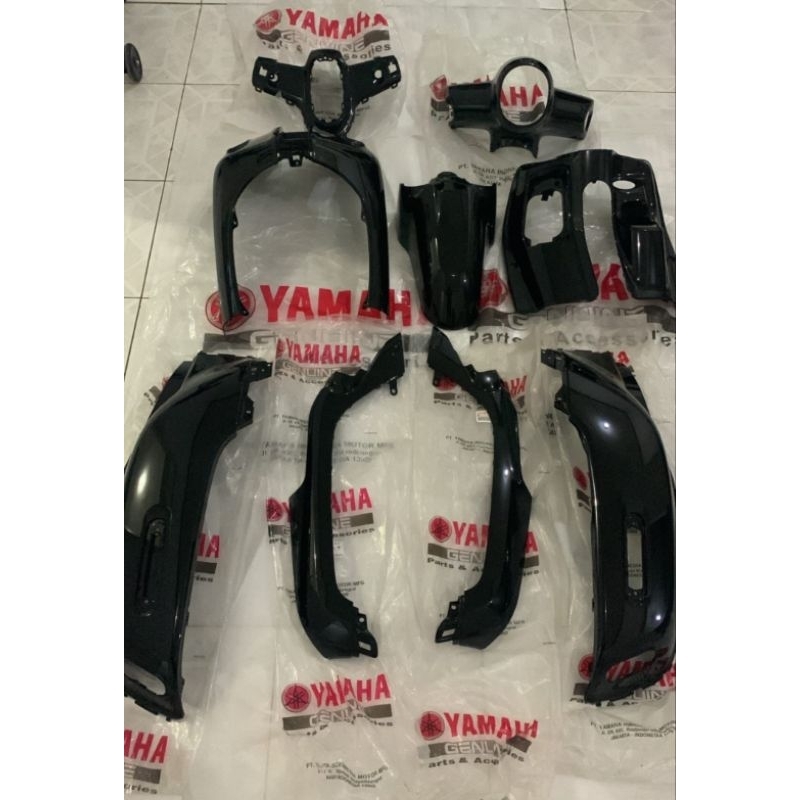 Jual PAKET FULL BODY HALUS YAMAHA FAZZIO HITAM GLOSSY ORIGINAL | Shopee ...