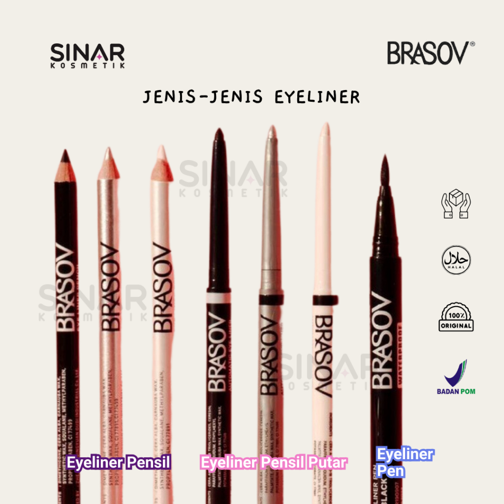 Jual Brasov Eyeliner Auto / Eyeliner Pen Waterproof | Shopee Indonesia
