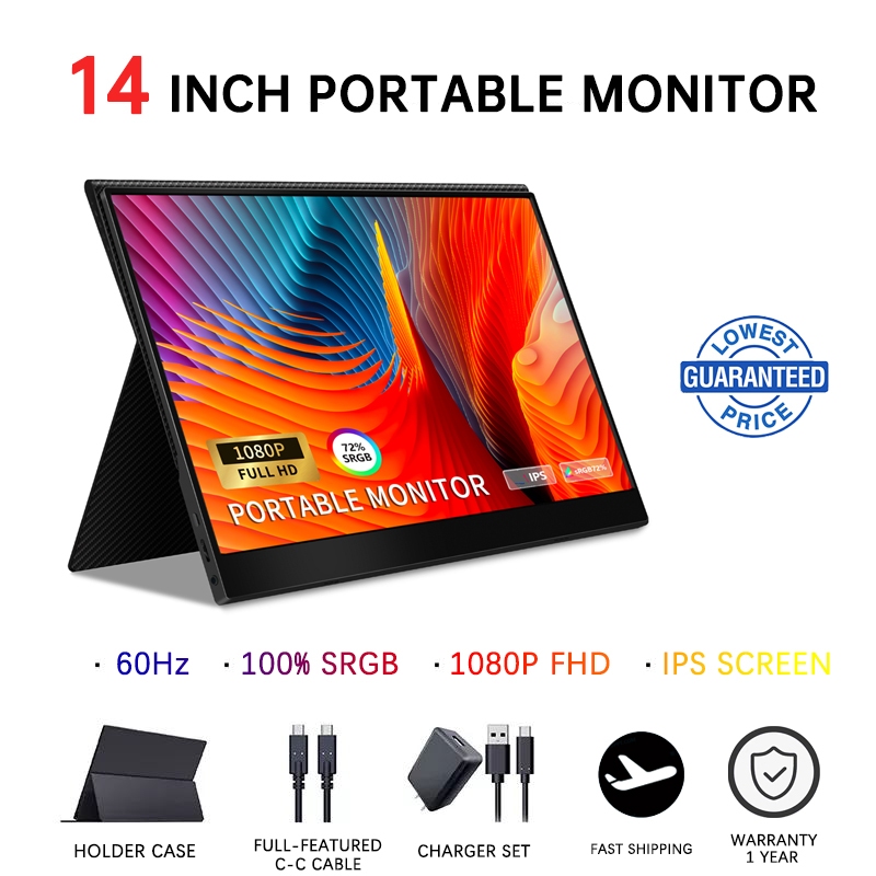 Jual BEEX 14 Inch Portable Monitor 1920*1080 Gaming Monitor 15.6 Inch ...