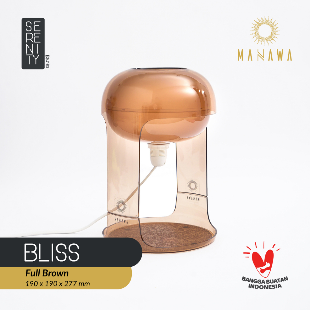 Jual Manawa Bliss Lampu Meja - Brown FC | Shopee Indonesia