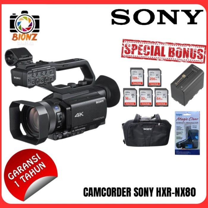 Jual CAMCORDER SONY HXR NX80 / CAMCORDER SONY NX80 | Shopee Indonesia