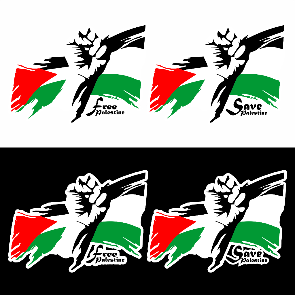 Jual Stiker Mobil Stiker Palestina Cutting Sticker Free Palestine ...