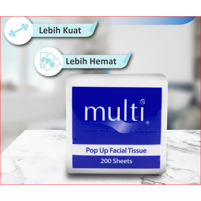 Jual MULTI TISSUE POP UP 200SHEET 2PLY ISI 4 PCS/PACK | Shopee Indonesia