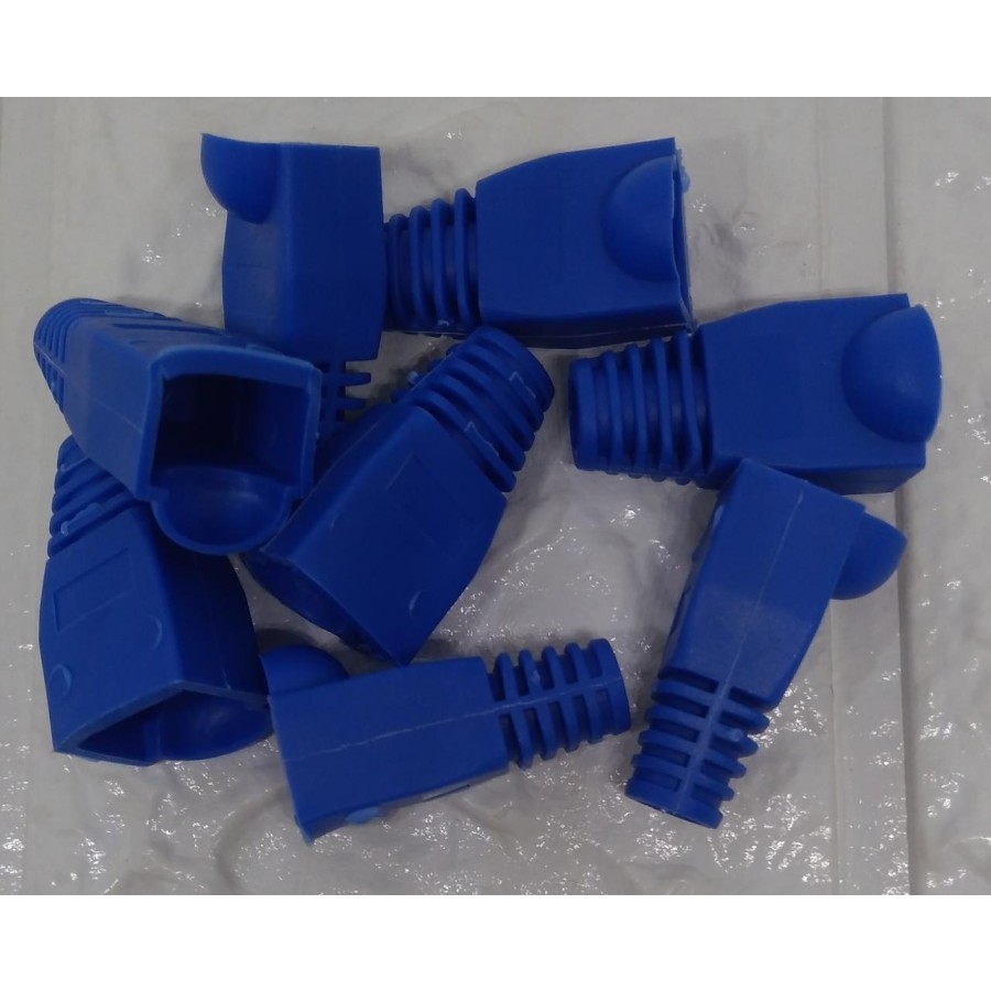 Jual Boot plug RJ45 konektor rj45 - Biru Jual SATUAN | Shopee Indonesia