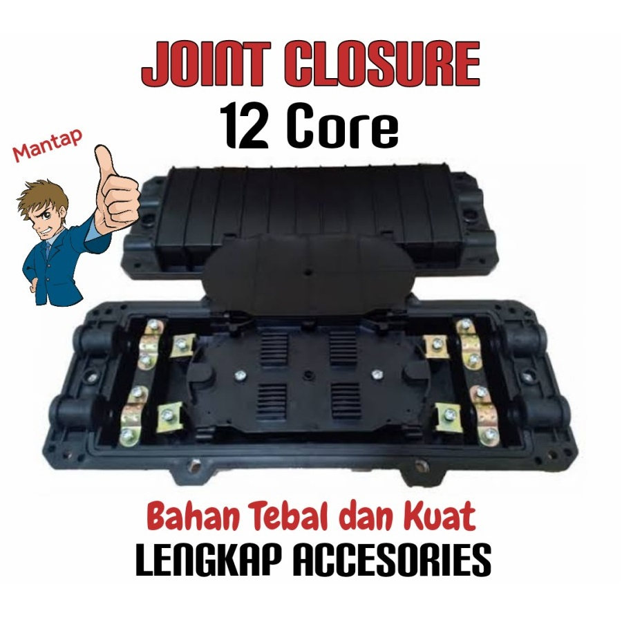 Jual Joint Closure Fiber Optic 12 Core 24 Core Full Set Pengaman ...