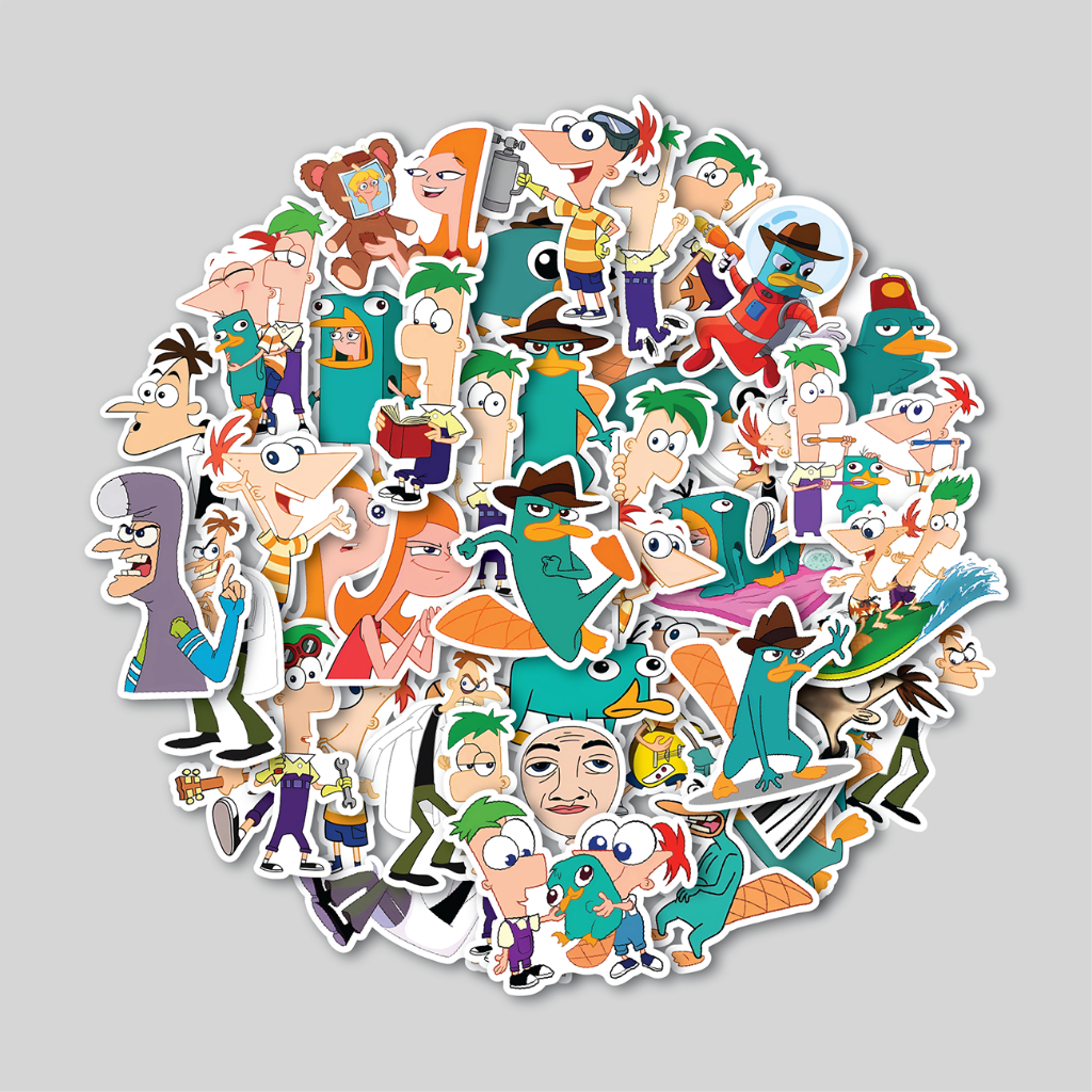 Jual STICKER PACK PHINEAS & FERB | STICKER TUMBLER | STIKER LAPTOP ...