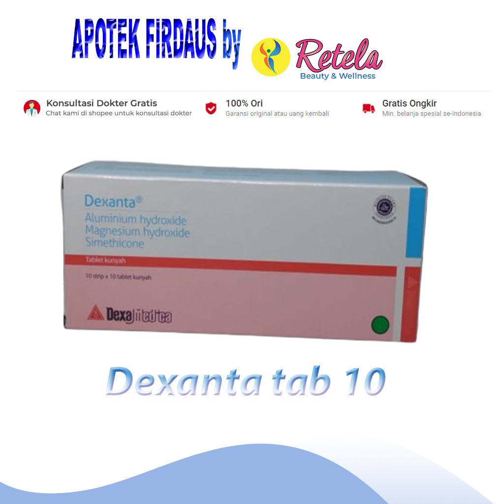 Jual DEXANTA 1 STRIP 10 TABLET / BOX | Shopee Indonesia