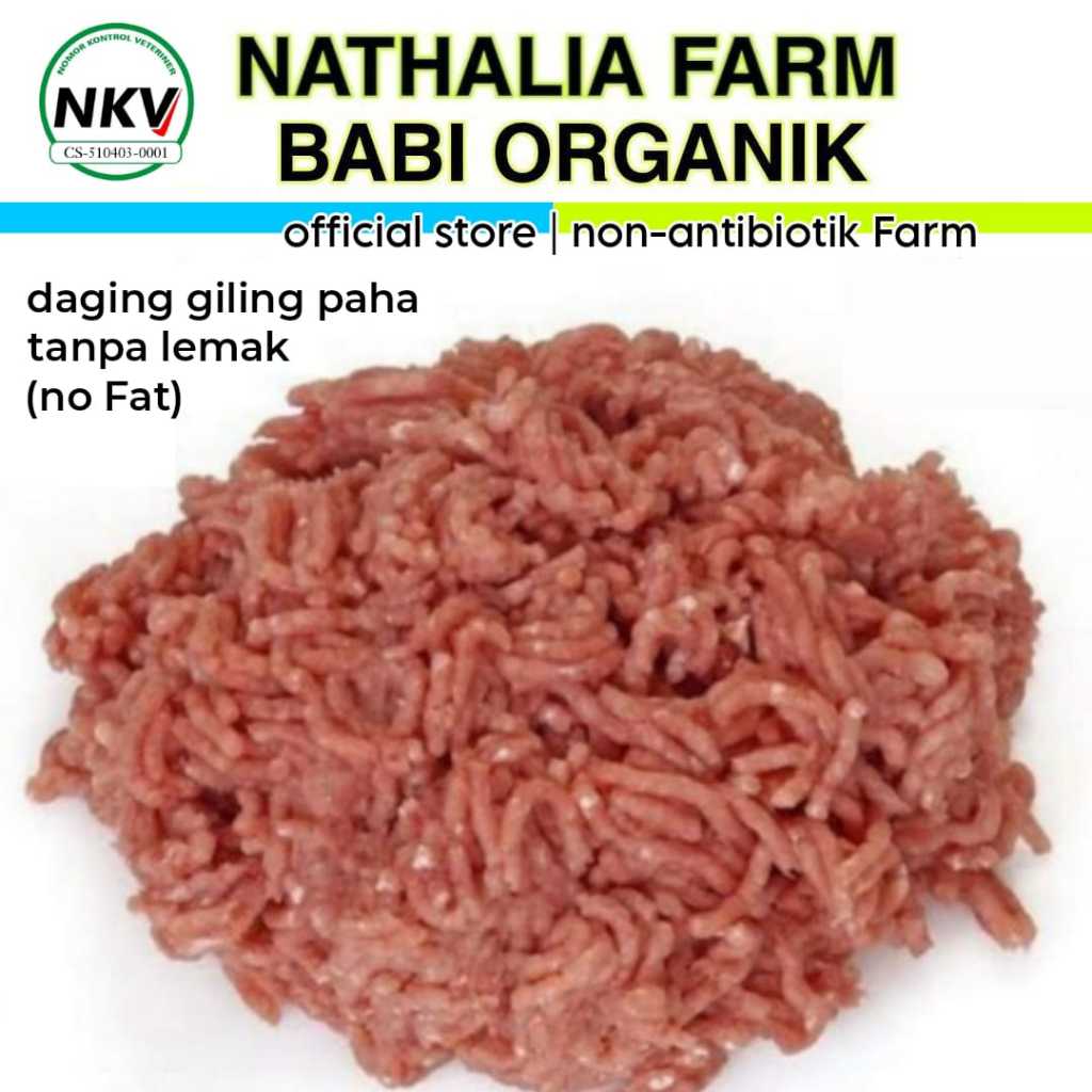 Jual babi organik DAGING GILING NON Fat Tanpa Lemak / MINCED PORK ...