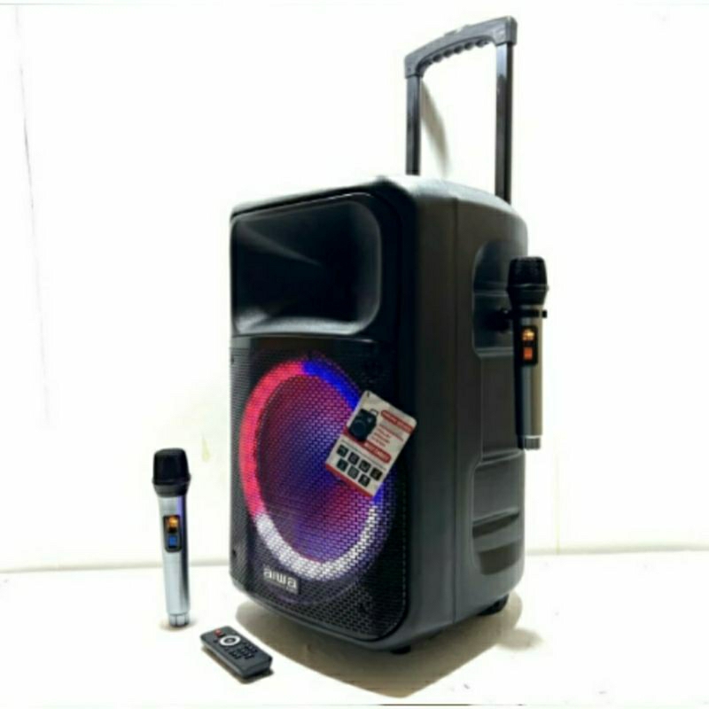 Jual speaker portable 12 inch aiwa elegant 12 speaker karaoke bluetooth ...