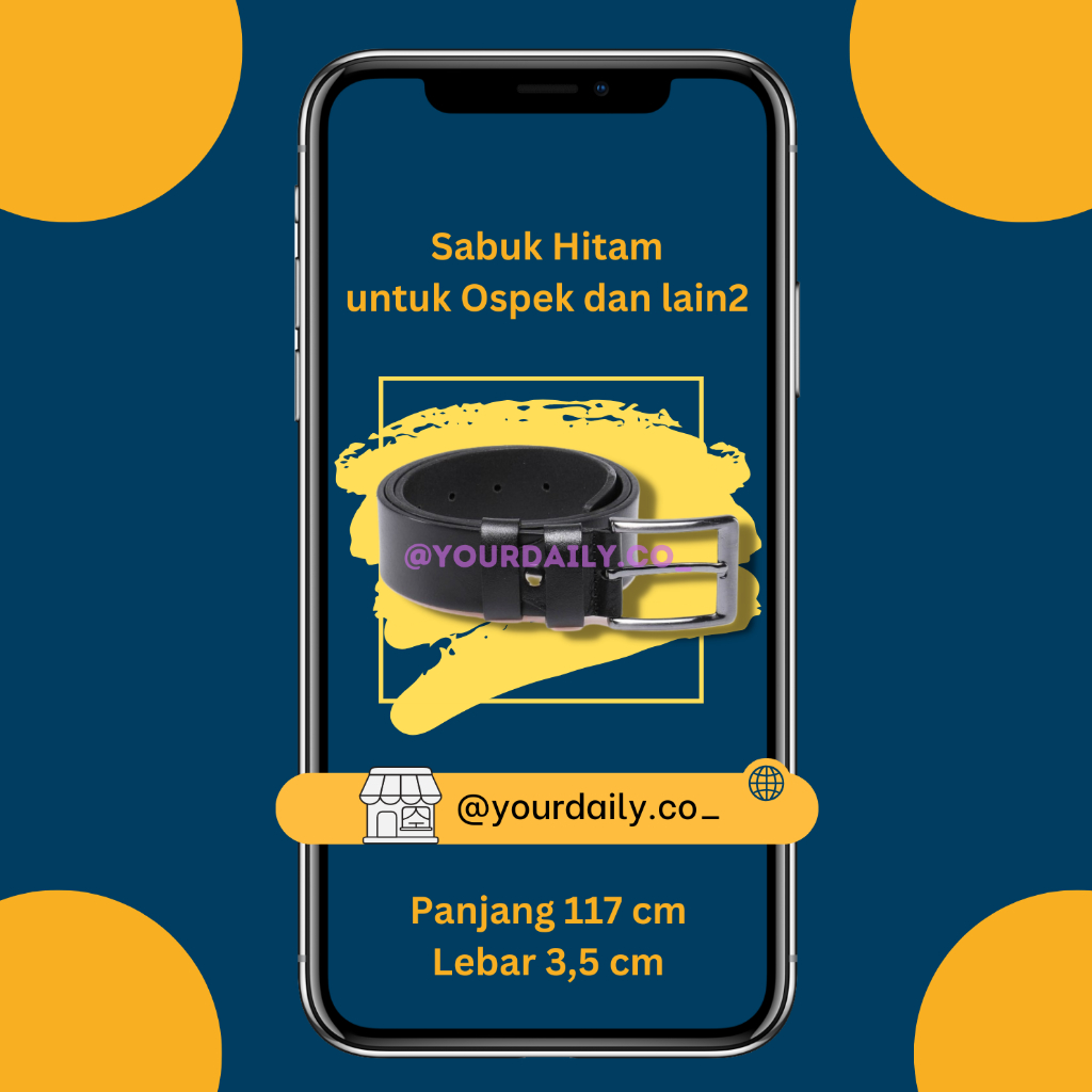 Jual Sabuk Hitam Polos / Sabuk Ospek | Shopee Indonesia