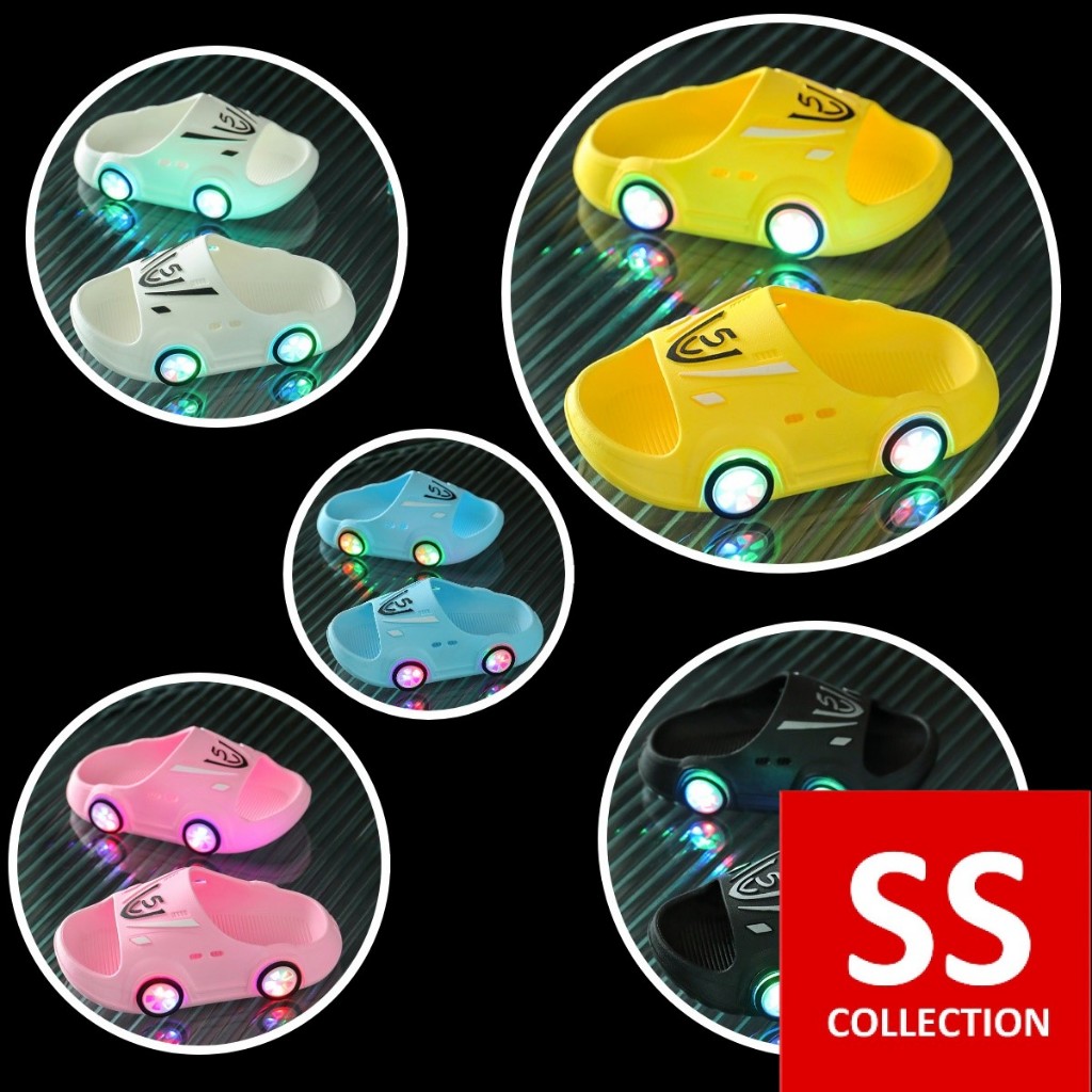Jual SSC - SP301 Sandal Lampu LED Anak Model Mobil Sandal Anak Laki ...