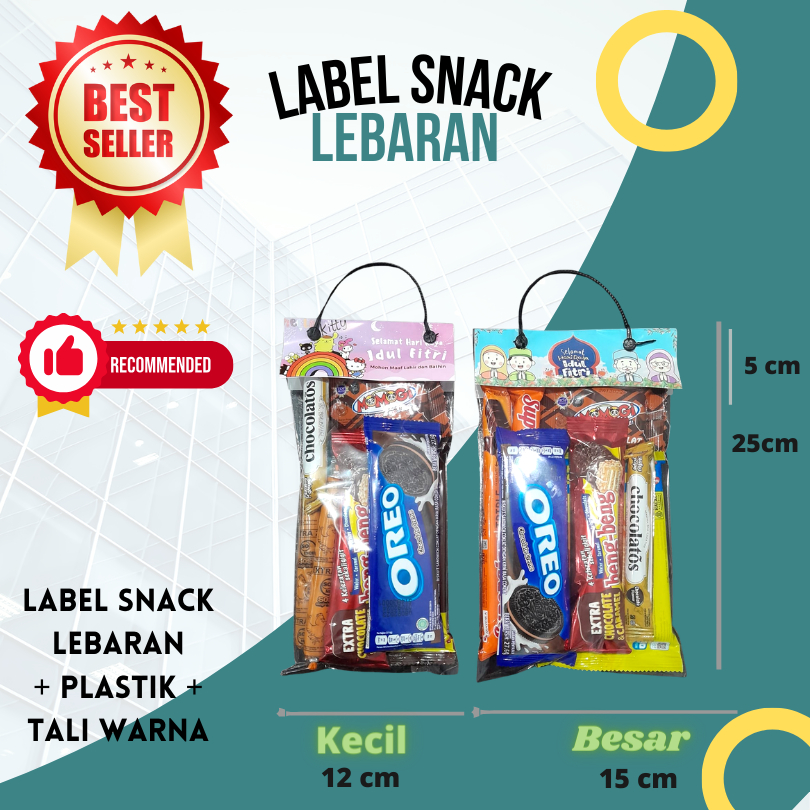 Jual [ isi 1 pcs]Tas Plastik snack Lebaran/ Label Snack anak/plastik ...