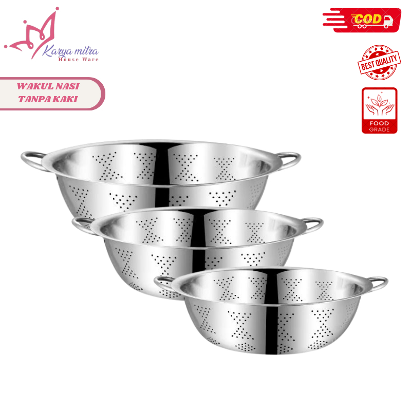 Jual Wakul Tanpa Kaki/Tempat Nasi Tanpa Kaki Stainless Steel | Shopee ...