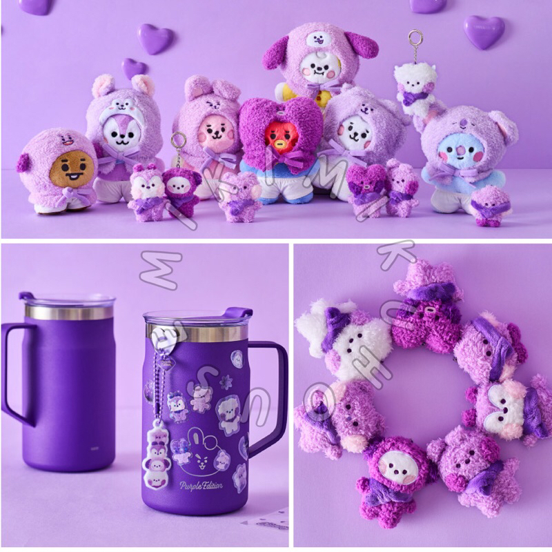 Jual BT21 PURPLE EDITION MININI BABY DOLL PLUSH KEYRING BORAHAE LOCKNLOCK TUMBLER GANTUNGAN BT21 ...