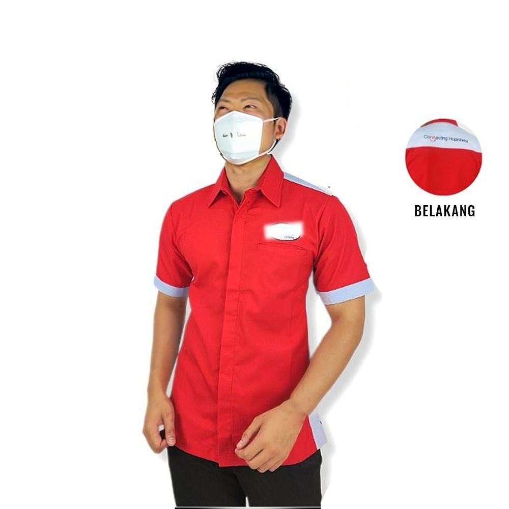 Jual Baju JNE Kemeja Kantor Formal Casual Seragam Kerja JNE Kurir ...