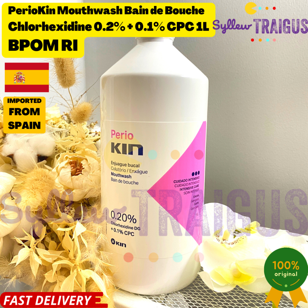 Jual PerioKIN Mouthwash Bain de Bouche Obat Kumur Chlorhexidine 0.2% ...