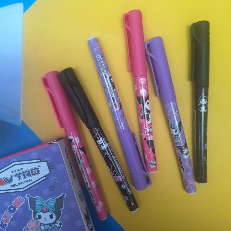 Jual KUROMI Pen/V-tro Pulpen Gel/Pena Hitam/Pulpen Cair/Ballpoint ...