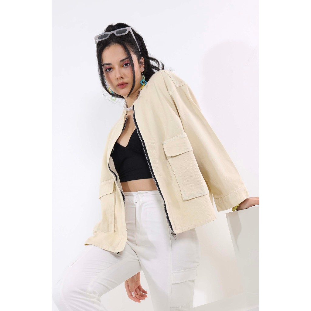 Jual Gaudi Jacket Denim Oversized Wanita Lengan Panjang Seany Jacket ...