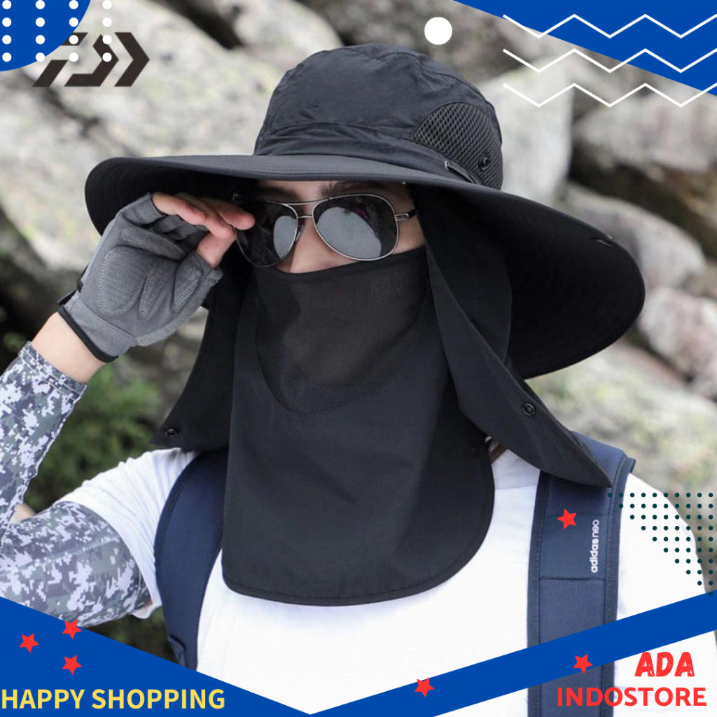Jual Topi Mancing Jepang Anti Panas UV Waterproof Fishing Hat | Shopee ...