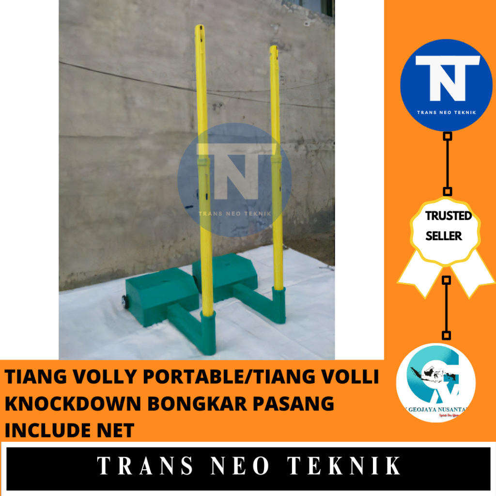 Jual TIANG VOLLY PORTABLE/TIANG VOLLI KNOCKDOWN BONGKAR PASANG INCLUDE ...