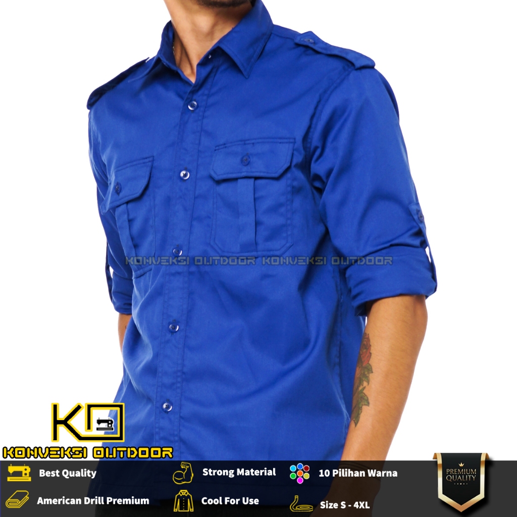 Jual BAJU KEMEJA PDH PDL PRIA WANITA LAPANGAN LENGAN PANJANG - Seragam Kerja Tactical Kantor ...