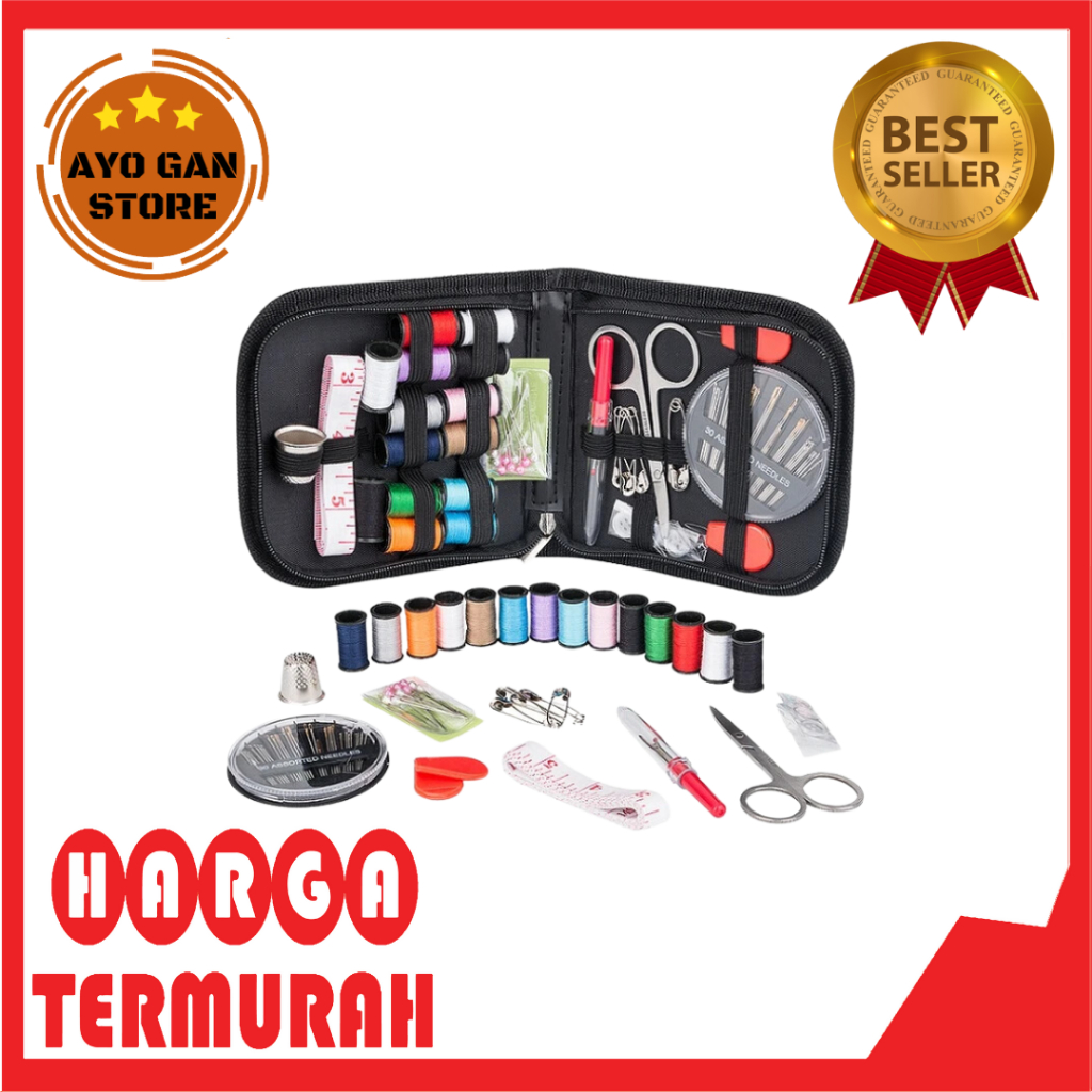 Jual Set Alat Jahit Mix Jarum Benang Jahit Lengkap | Shopee Indonesia