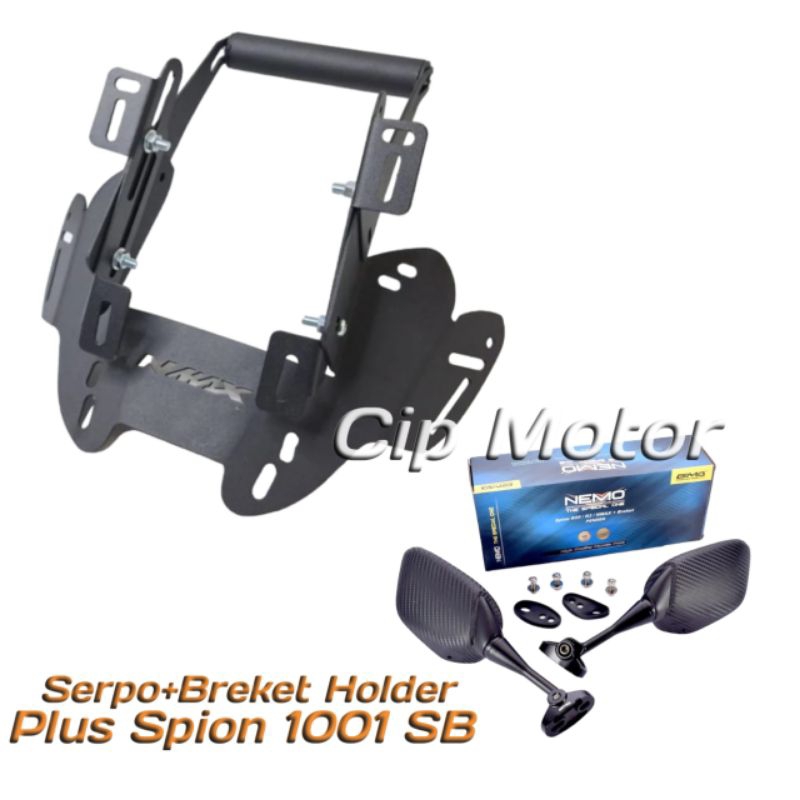 Jual Paket Breket Spion Nmax Breket Holder HP GPS Nmax lama dan New ...