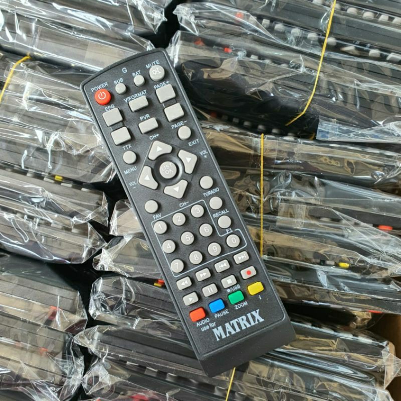 Jual REMOT STB DVB T2 REMOTE SET TOP BOX METRIX APPLE KUNING METRIX ...