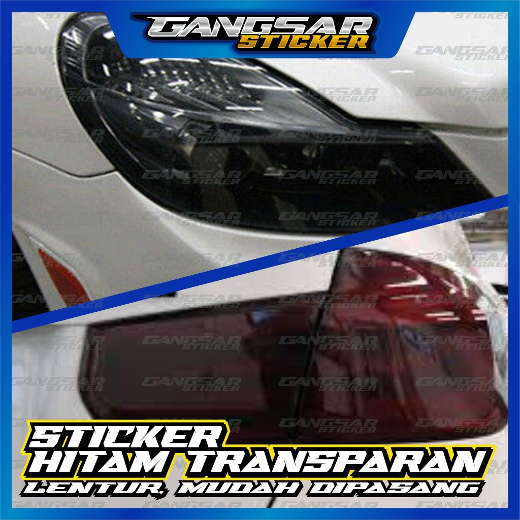 Jual Sticker Hitam Transparan / Sticker Smoke Lampu / Sticker Hybrid ...