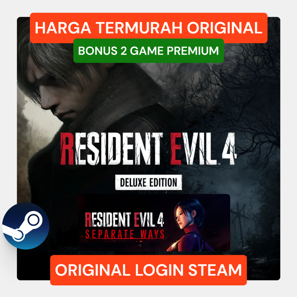 Jual RESIDENT EVIL 4 REMAKE DELUXE EDITION FULL DLC SEPERATE WAYS GAME LAPTOP PC ORIGINAL ...