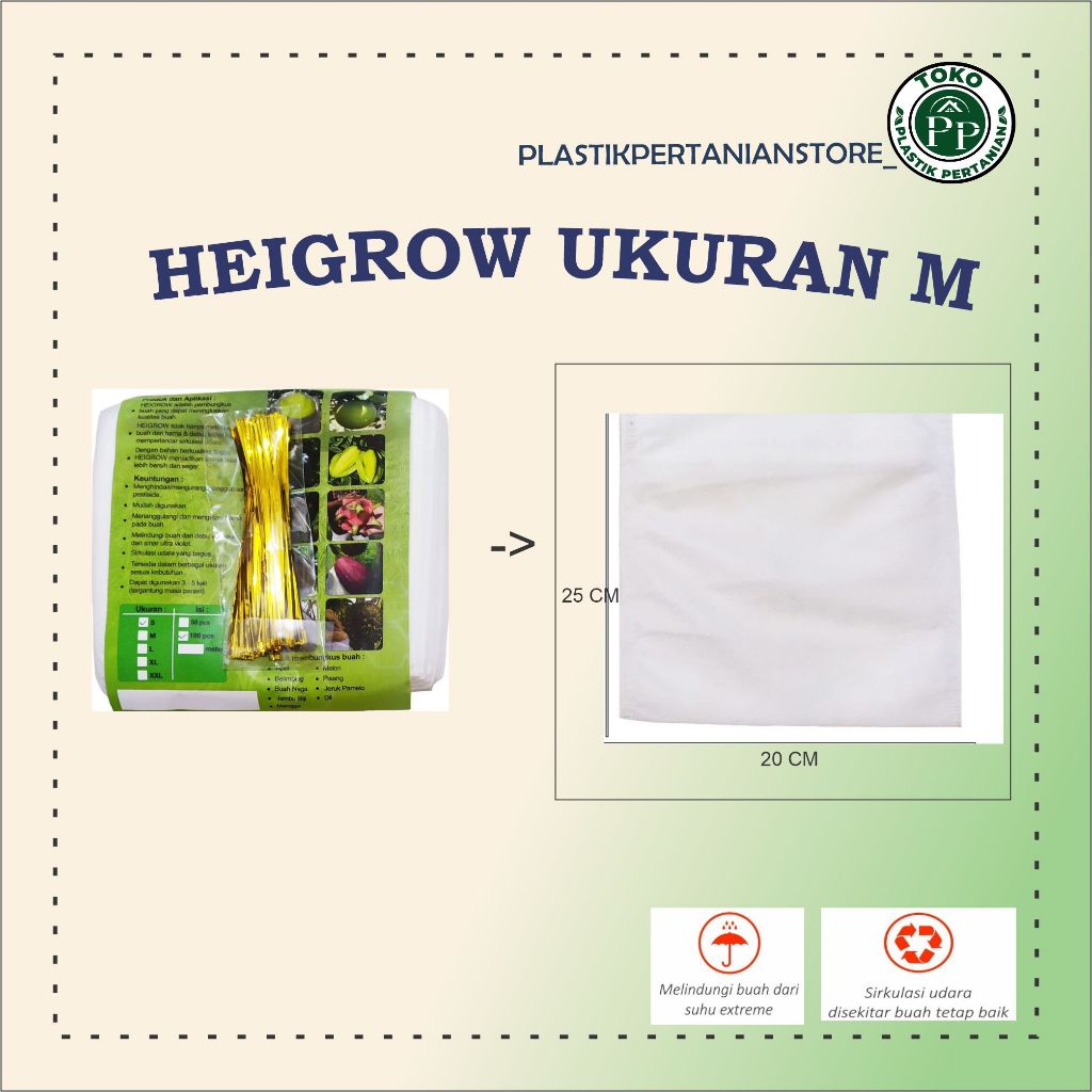 Jual HEIGROW FRUIT COVER UKURAN M | Shopee Indonesia
