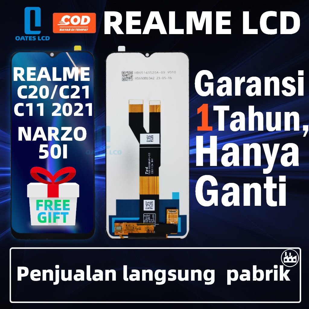 Jual LCD OPPO REALME C20/C21/C11 2021/NARZO 50I UNIVERSAL FULLSET Touchscreen ORI LCD HP OG ...