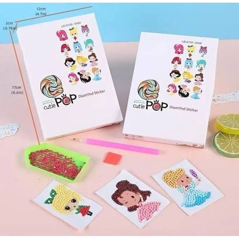 Jual Sticker Diamond Painting / Mainan Anak Sticker DIY Cutie Pop ...