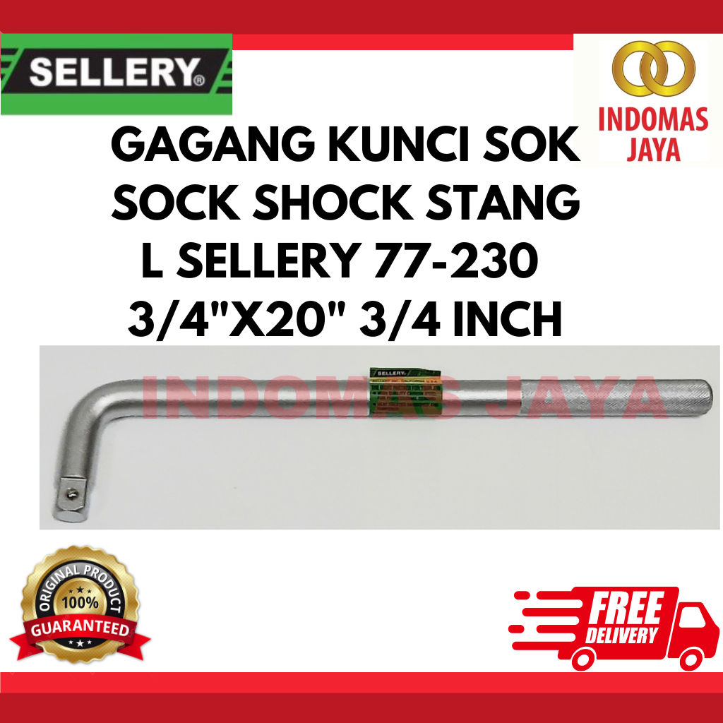 Jual GAGANG KUNCI SOK SOCK SHOCK STANG L SELLERY 77-230 3/4"X20" 3/4 ...