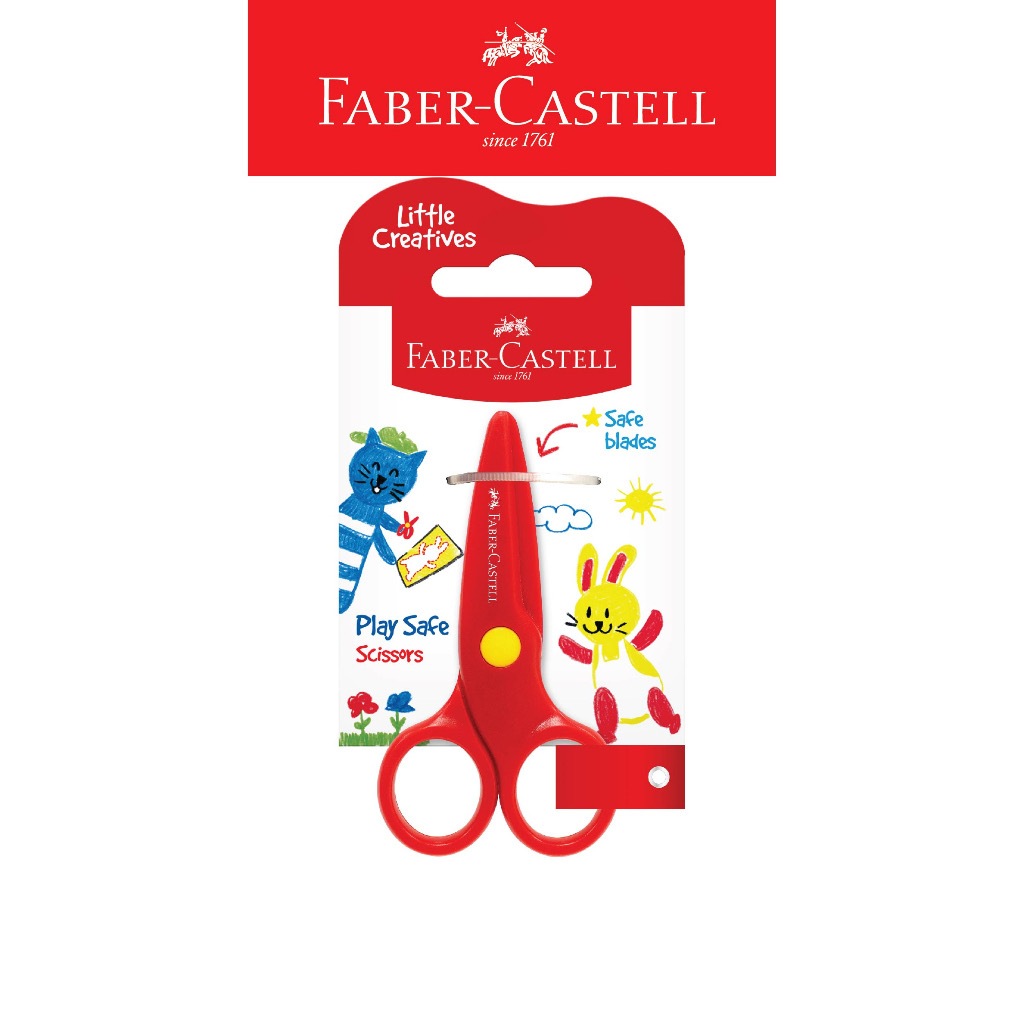 Jual Gunting Kids Faber Castell Playsafe 37010224 scissors Gunting anak ...