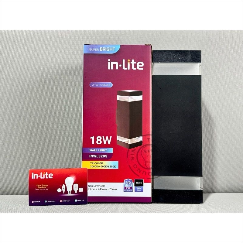 Jual LAMPU DINDING LED INLITE WALL LIGHT KOTAK 3 WARNA - INWL320S ...