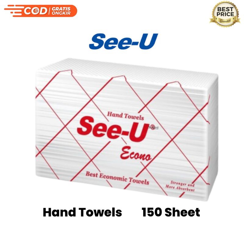 Jual Tisu Tissue See-U Econoc Merah Isi 150 Sheets / 1 Ply / Tissue ...
