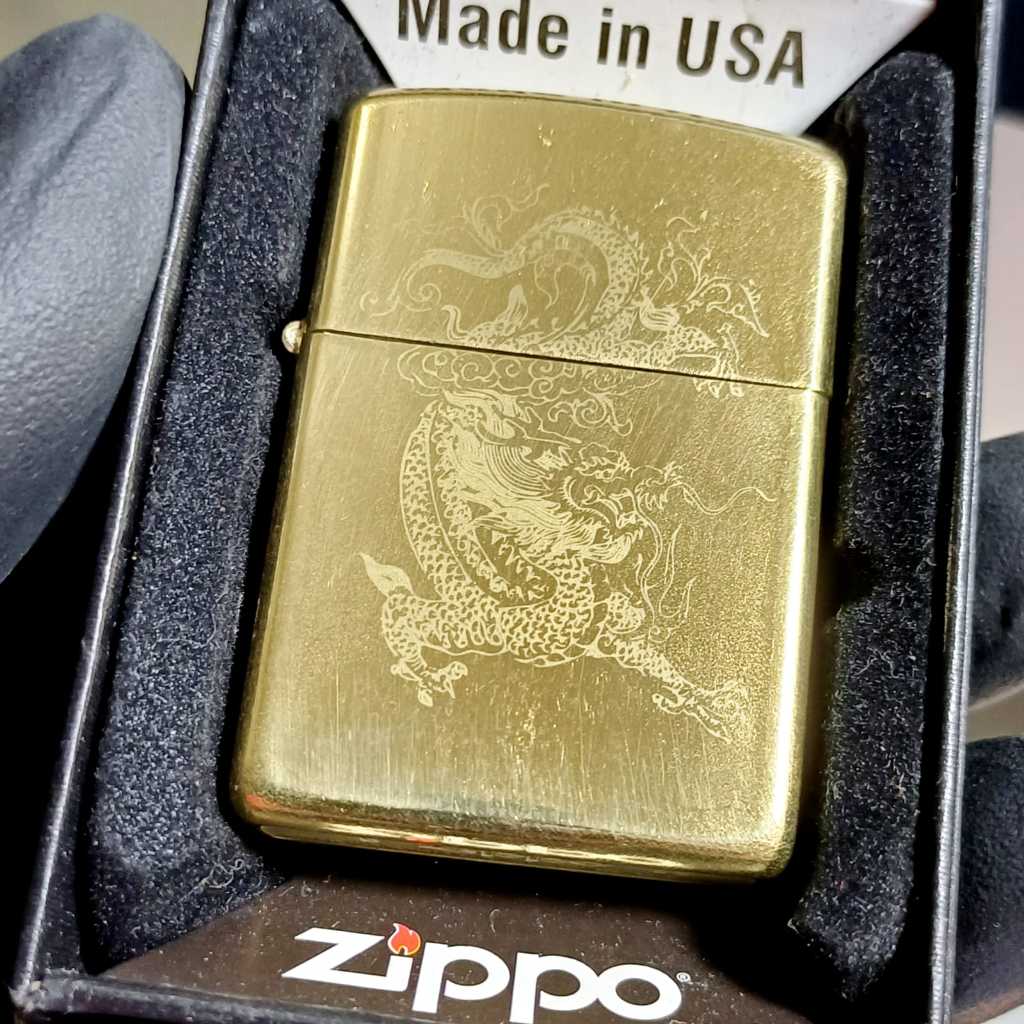 Jual korek api classic chrome warna gold jadul motif grapir satu suara ...