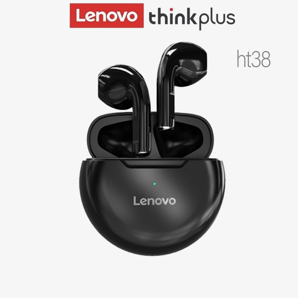 Jual Lenovo HT38 TWS Bluetooth Earphone With Mic Stereo Noice Reduction ...