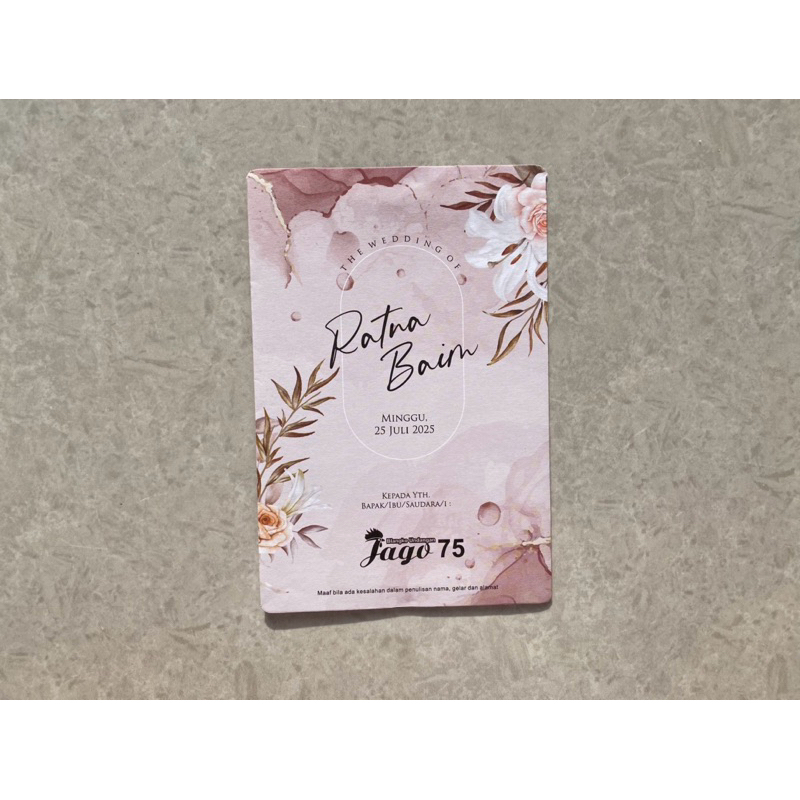 Jual UNDANGAN JAGO 75 CETAK DAN PLASTIK MURAH | Shopee Indonesia