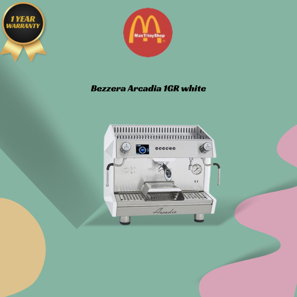 Jual Mesin Kopi Espresso BEZZERA Arcadia 1G Volumetric PID White | Shopee Indonesia