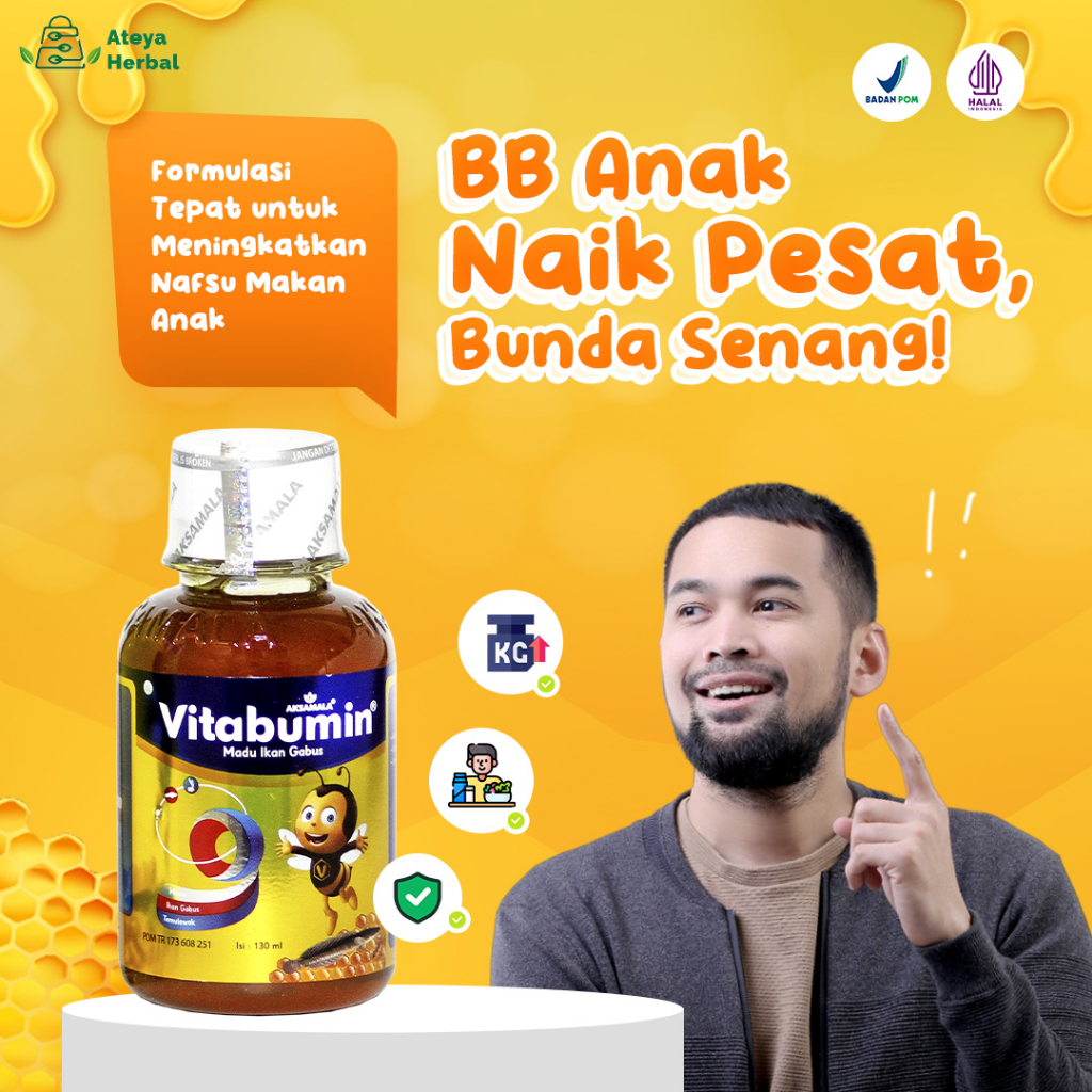 Jual Vitabumin - Vitamin Penambah Nafsu Makan Anak - 130 ml dan 60 ml | Shopee Indonesia