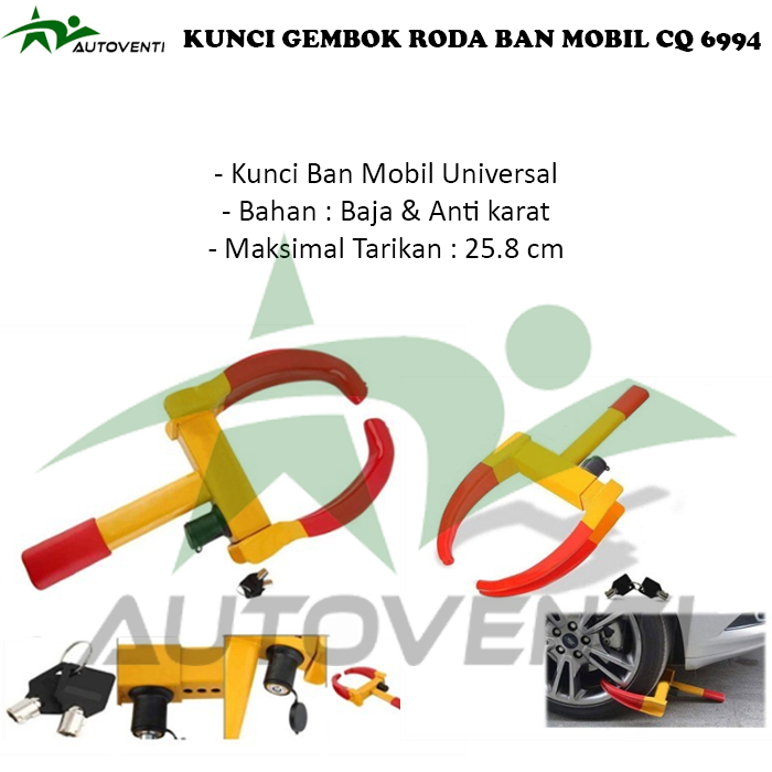 Jual KUNCI GEMBOK PENGAMAN RODA BAN MOBIL WHEEL LOCK PREMIUM CQ 6994 ...