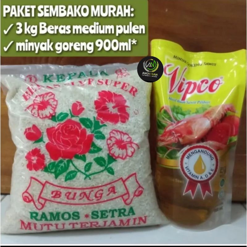 Jual Paket Sembako BUNGA beras minyak | Shopee Indonesia