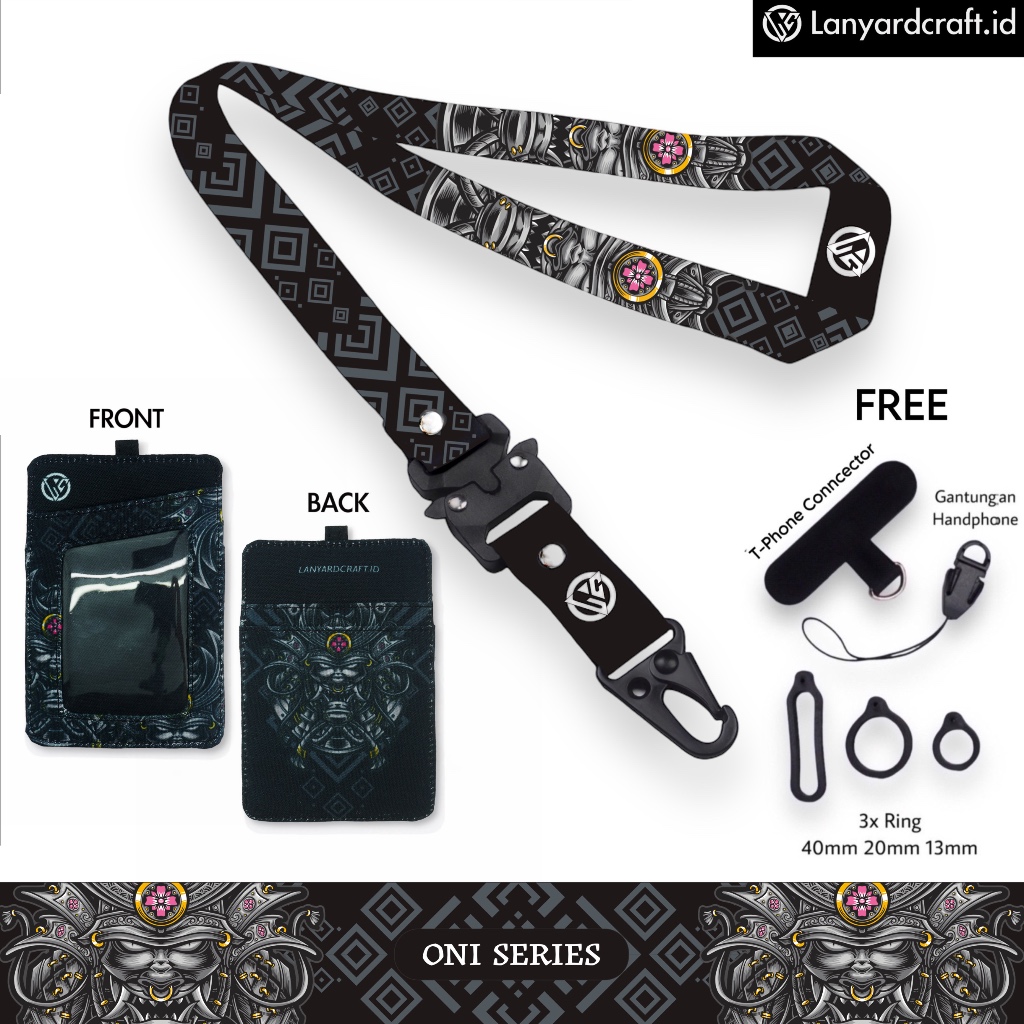 Jual LC.ID Lanyard Craft ONI V1 Gantungan Tali Holder Card Printing ...