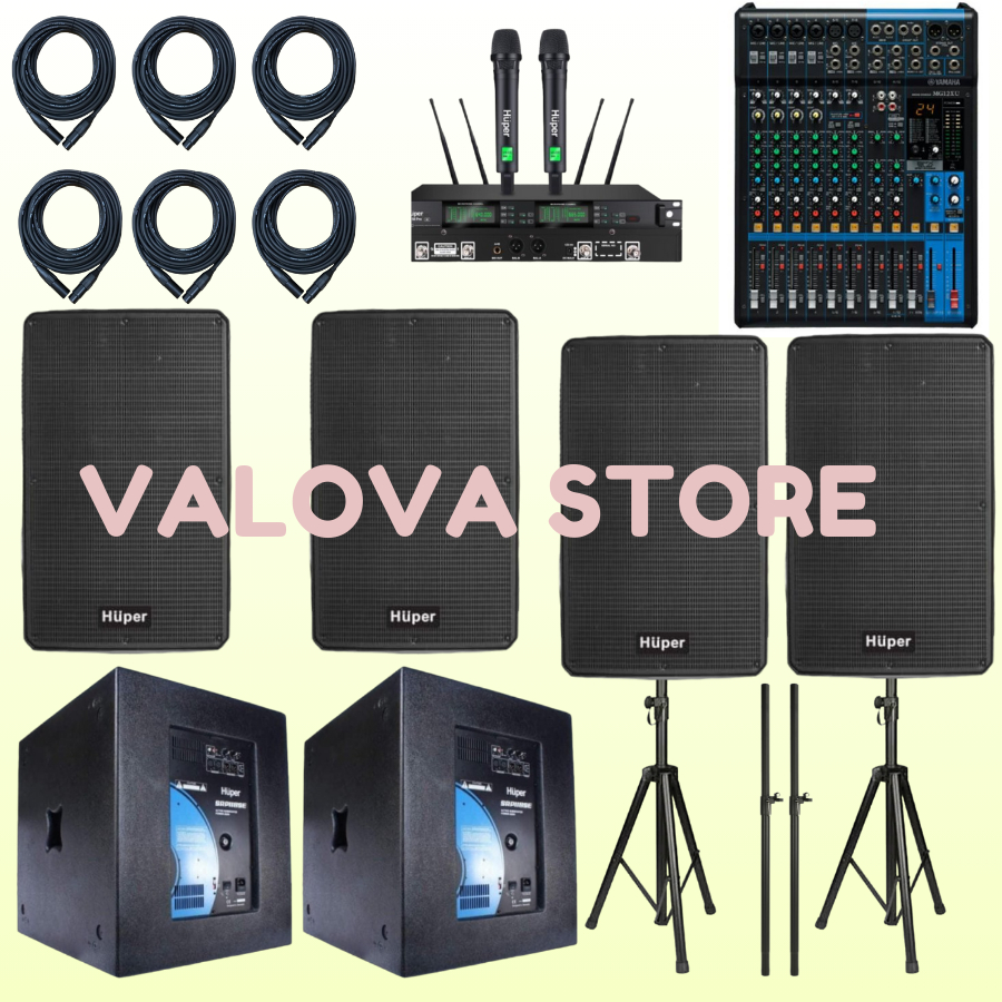 Jual Paket 19 soundsystem outdoor Huper QA15A + SRP118SE + YAMAHA ...
