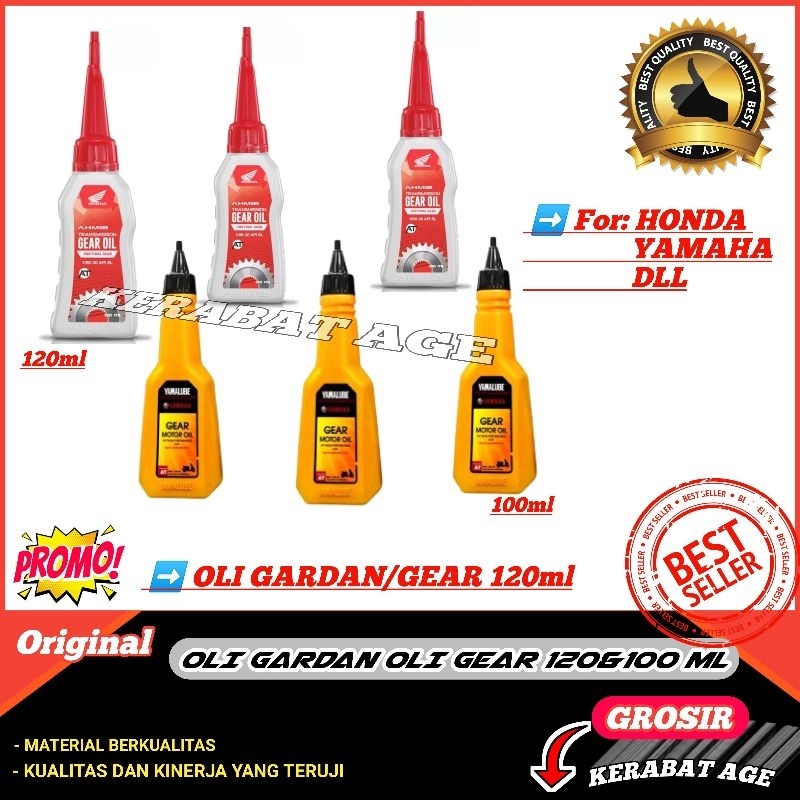 Jual OLI GARDAN GEAR AHM HONDA YAMAHA 120ML 100ML MATIC | Shopee Indonesia