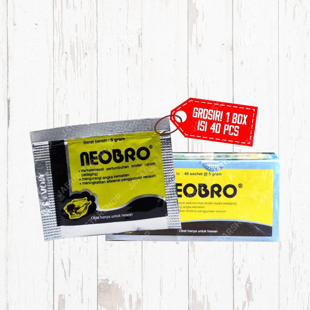 Jual Neobro 1 Pack Vitamin Pertumbuhan Ayam Broiler 1 Pack Isi 40 ...