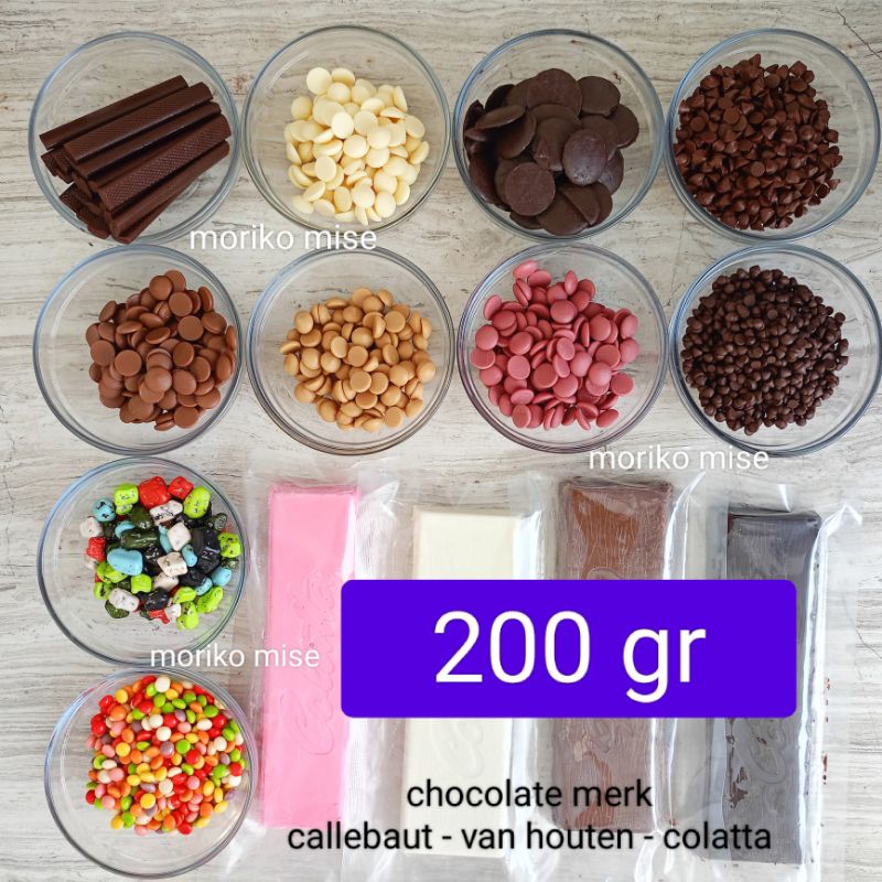 Jual [ KHUSUS CALLEBAUT ] choco barry callebaut 811 well bitter dark callets / milky 823 / 70,5% ...