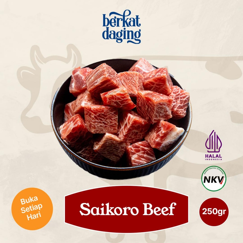 Jual Saikoro Beef 250gr Daging Sapi Meltique Kotak Cube BBQ Panggang ...